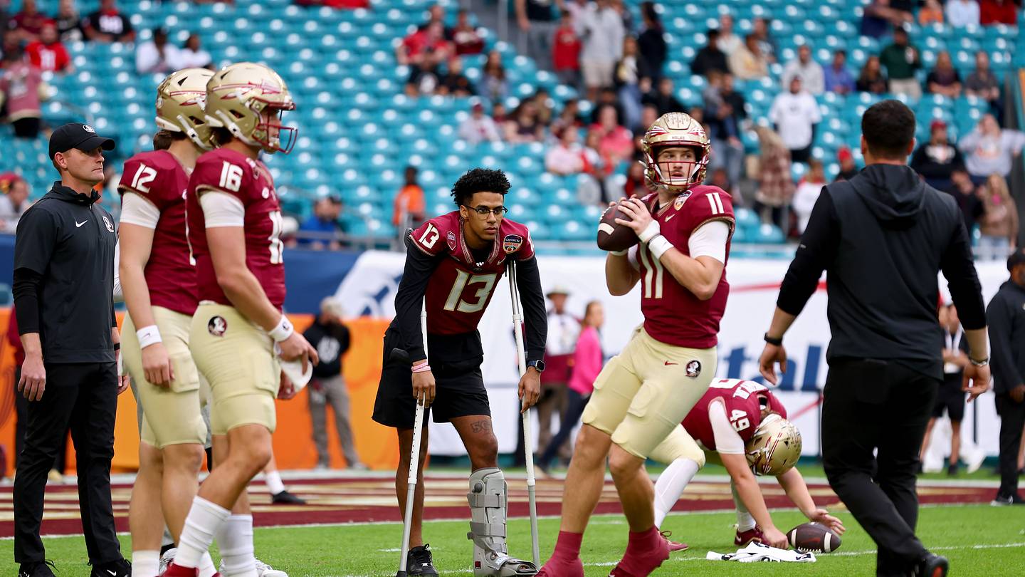 FSU football: Jordan Travis gives big praise to Brock Glenn's performance