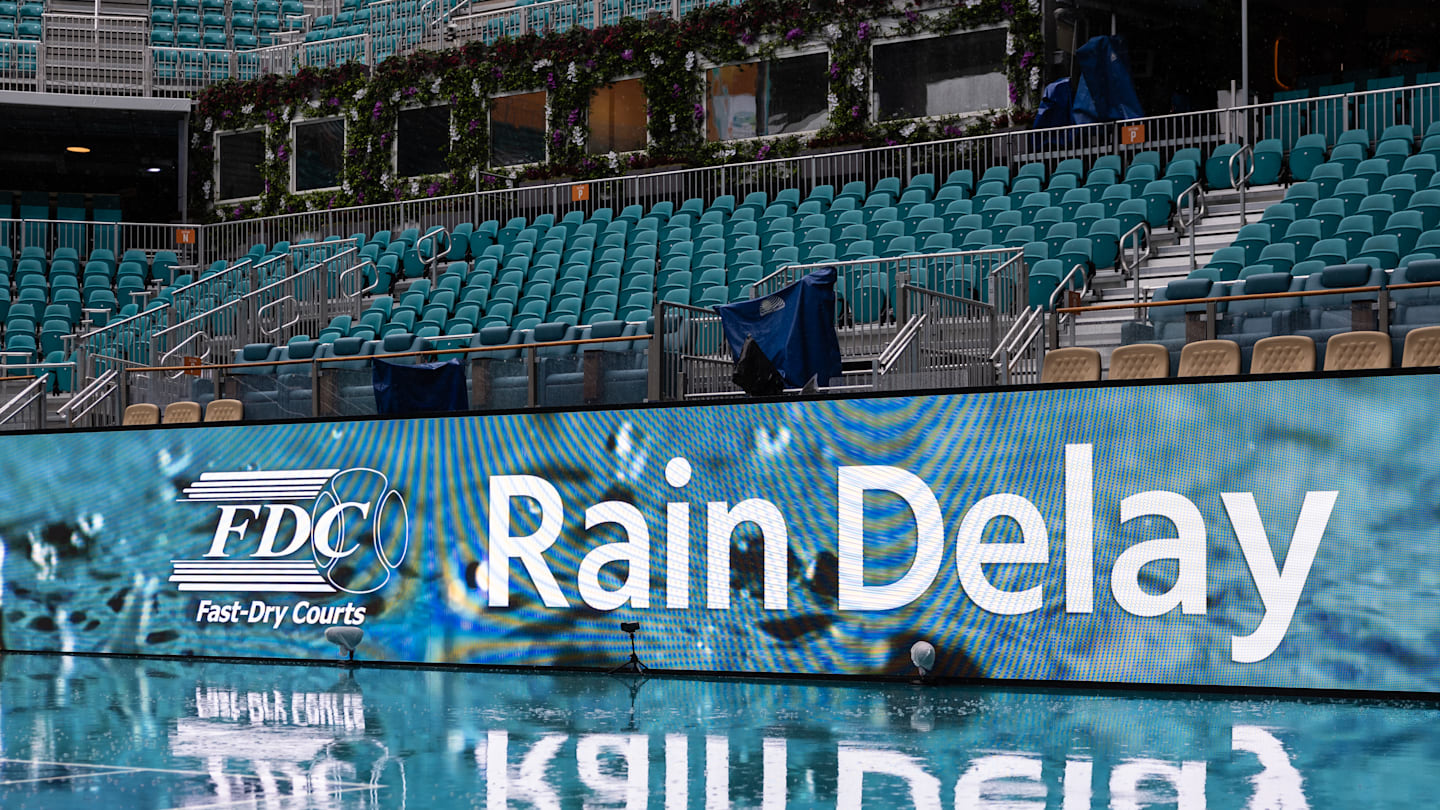 Rain is the main story at the 2024 Miami Open