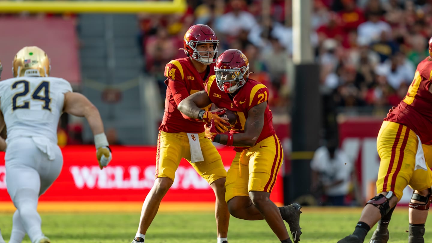 Jayden Maiava to Eli Sanders connection looking good during USC ...
