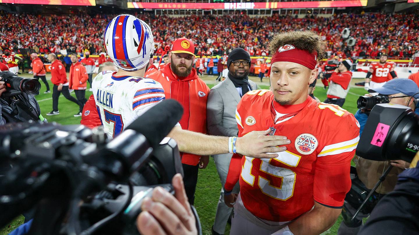Patrick Mahomes was the sorest of losers to Josh Allen in postgame ...