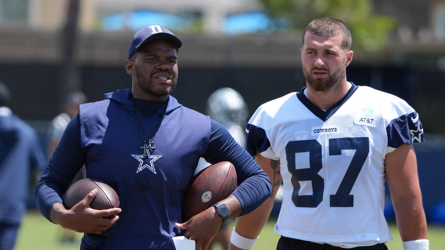 Cowboys' Lunda Wells trolls Jake Ferguson for lazy drill after new deal