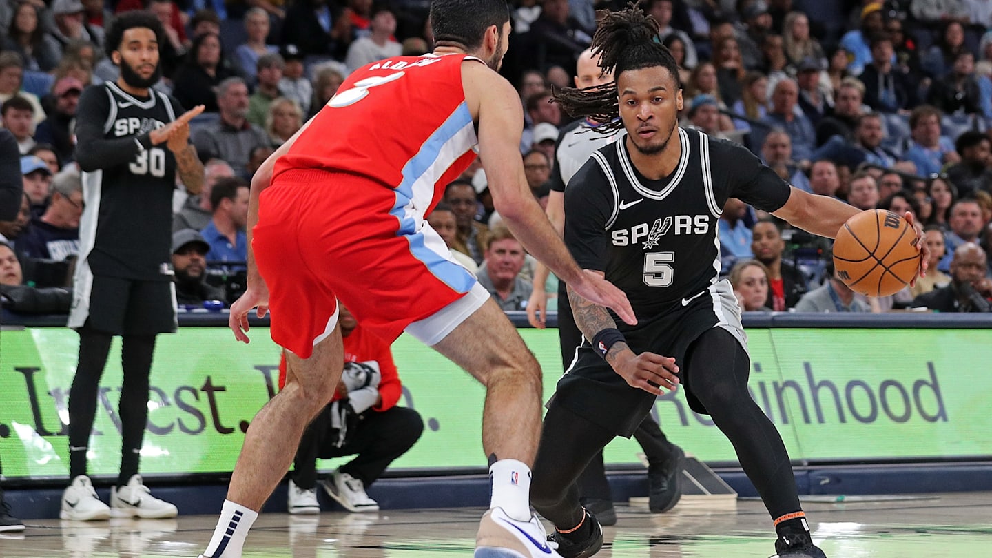 Updated: Stephon Castle's game status & injury report for Spurs/Nets game
