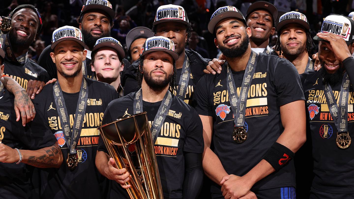 Karl-Anthony Towns finally gets the Knicks a trophy but no banner is ...