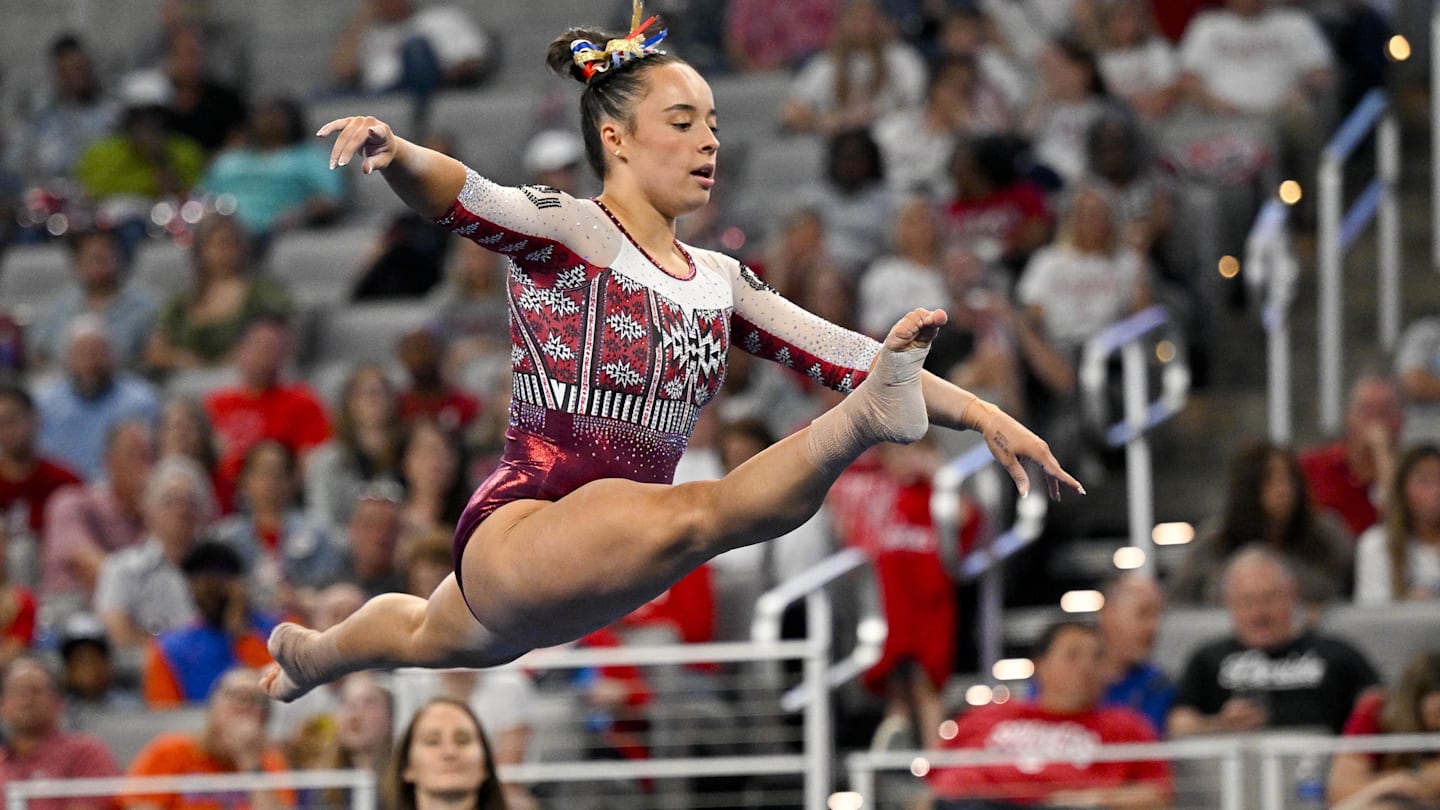 Oklahoma women's gymnastics one step away from 15th straight NCAA ...