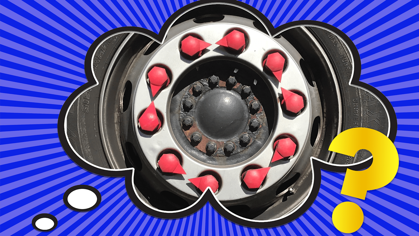 What Are Those Plastic Arrows You Sometimes See on the Wheels of Trucks ...