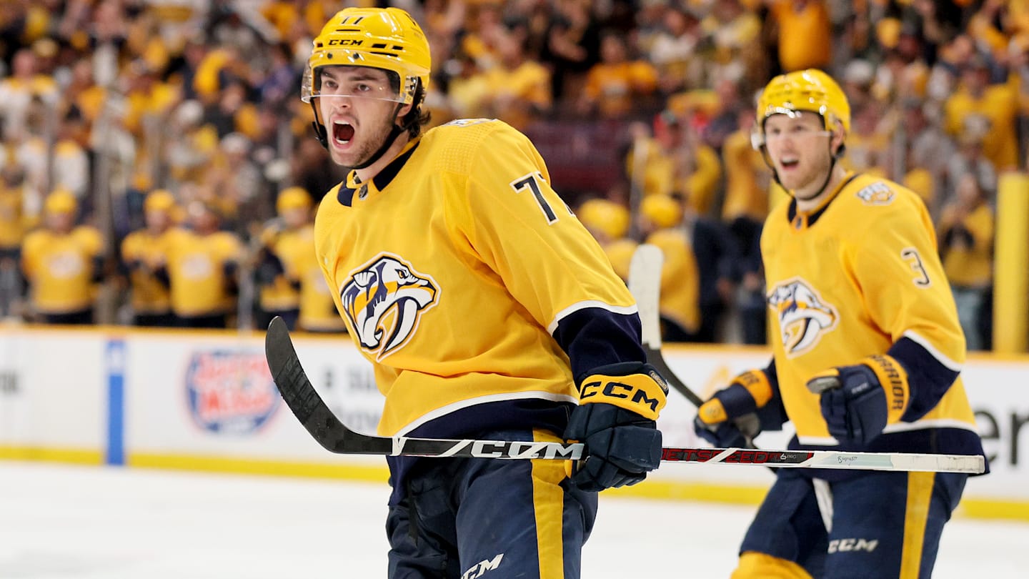 Rumors swirl that Nashville Predators might trade RFA Luke Evangelista