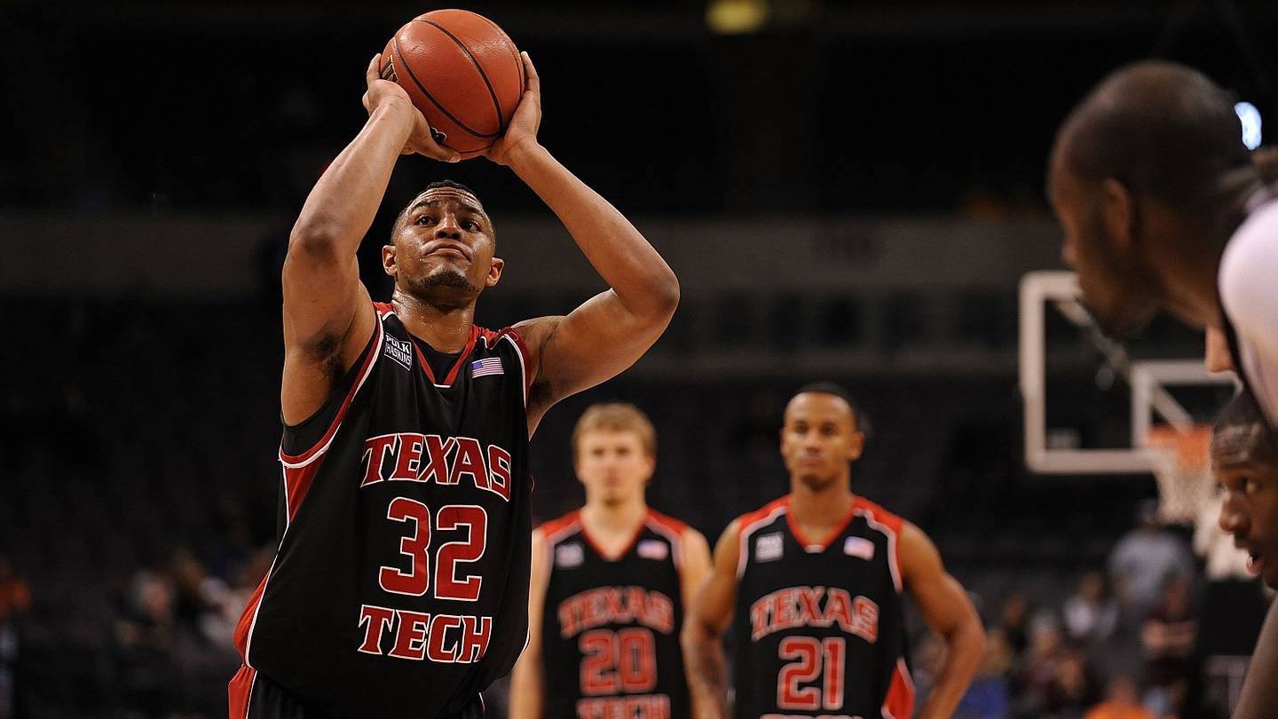 Who holds the Texas Tech record for scoring in a Big 12 Tournament game?
