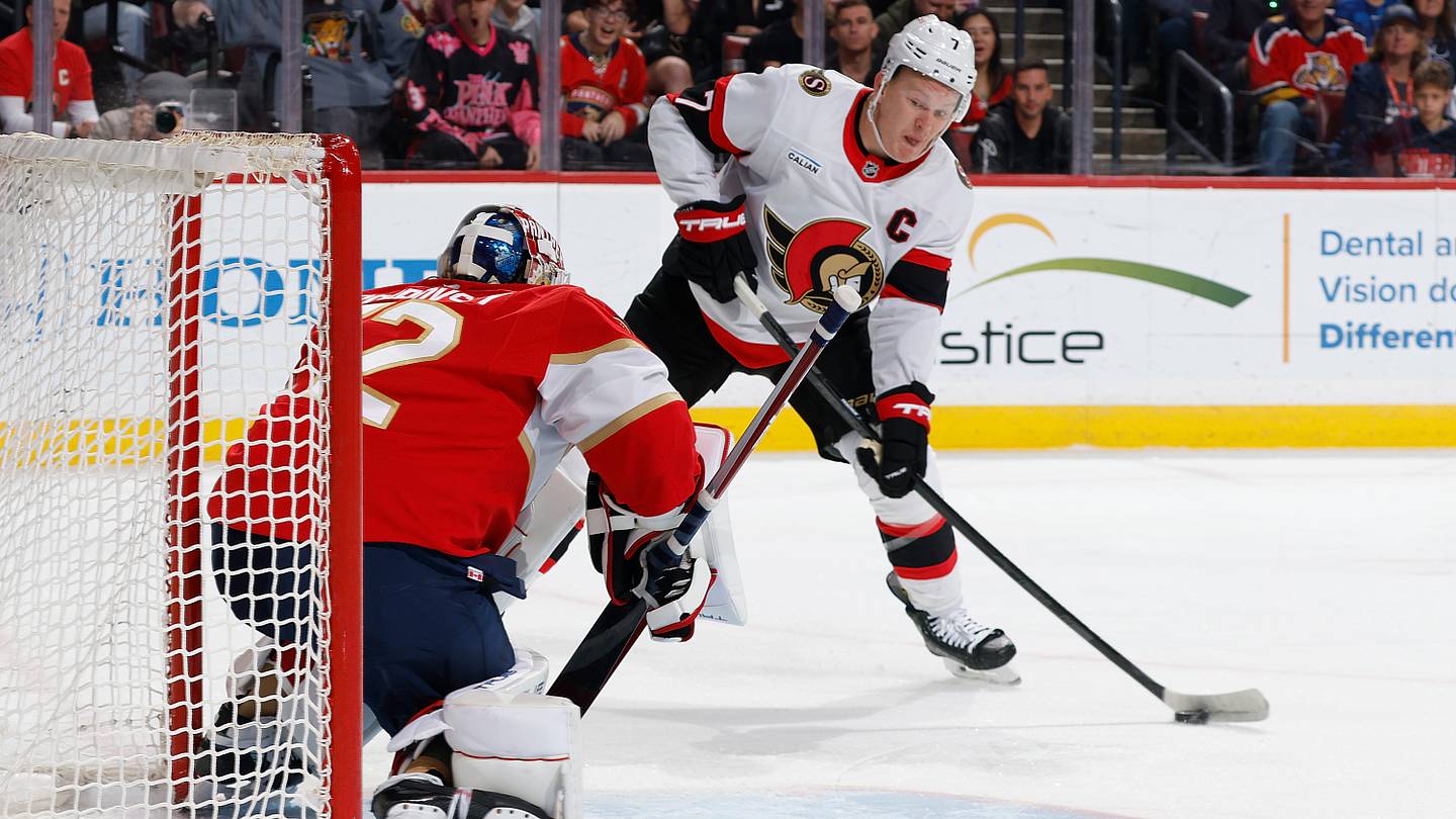 Senators remain in Florida to take on Panthers in second game of 2025-26