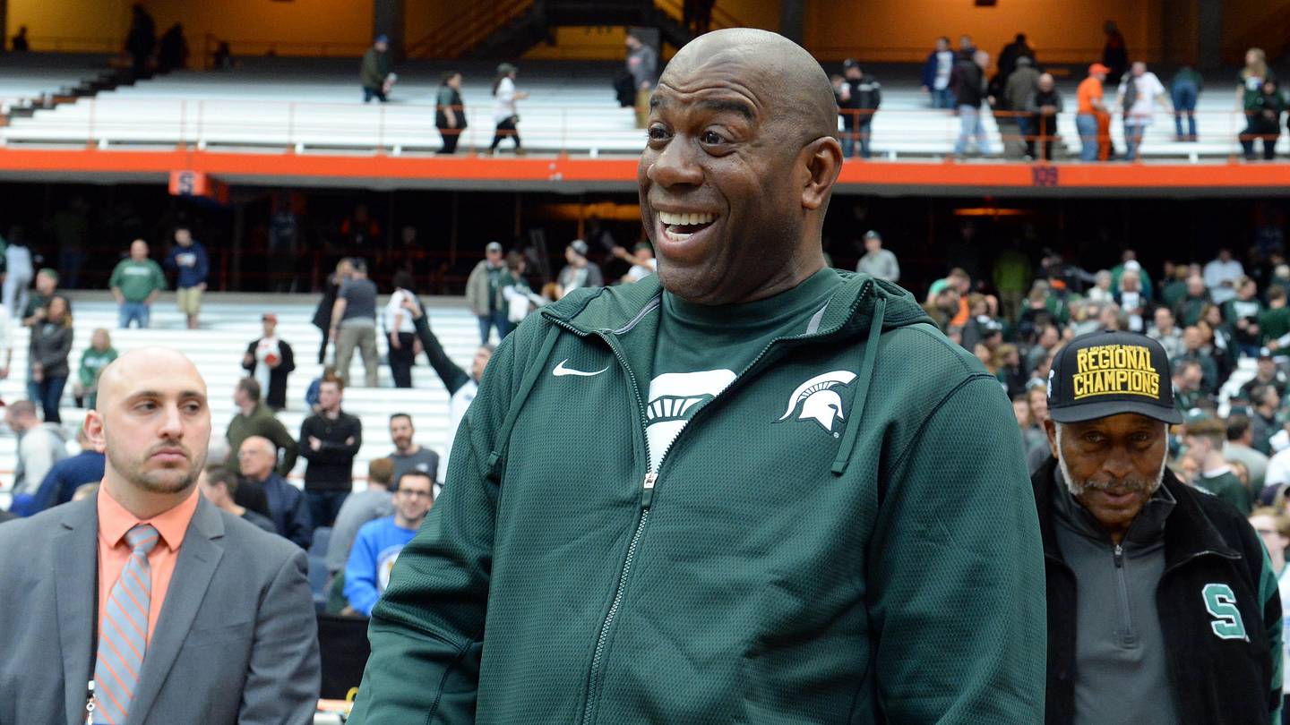 Magic Johnson tells story of how he nearly left Michigan State before ...