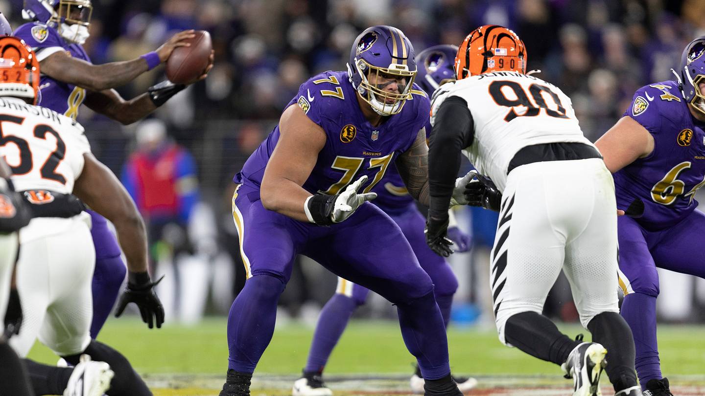 Bengals' defensive line must capitalize on Ravens' porous guard play