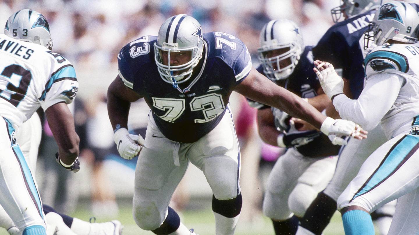 Never forget late Cowboys legend Larry Allen iconically bench-pressing ...