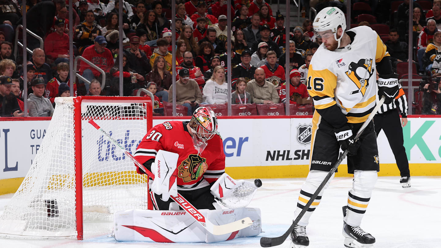 A rough K-Night for the Blackhawks in blowout loss to Penguins