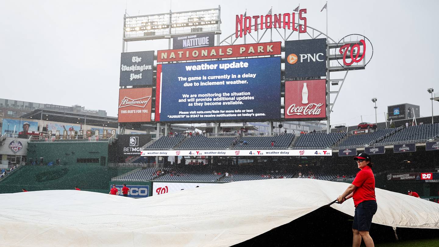 Guardians at Nationals Rain Delay 5/5: Details, Weather Updates, Game ...