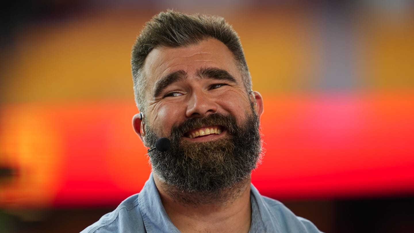 Watch: Jason Kelce Heckled by Taylor Swift Troll, Smashes Phone