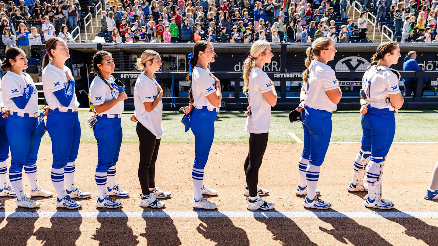 BYU Softball Rallies for Improbable Comeback Win Over Rival Utah