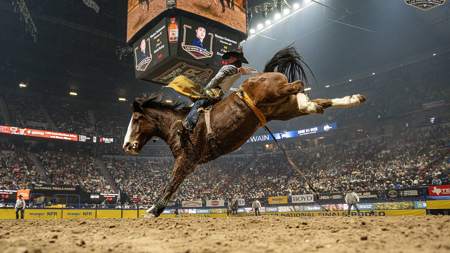 Meet National Finals Rodeo Round Bareback Riding One Winner Weston ...