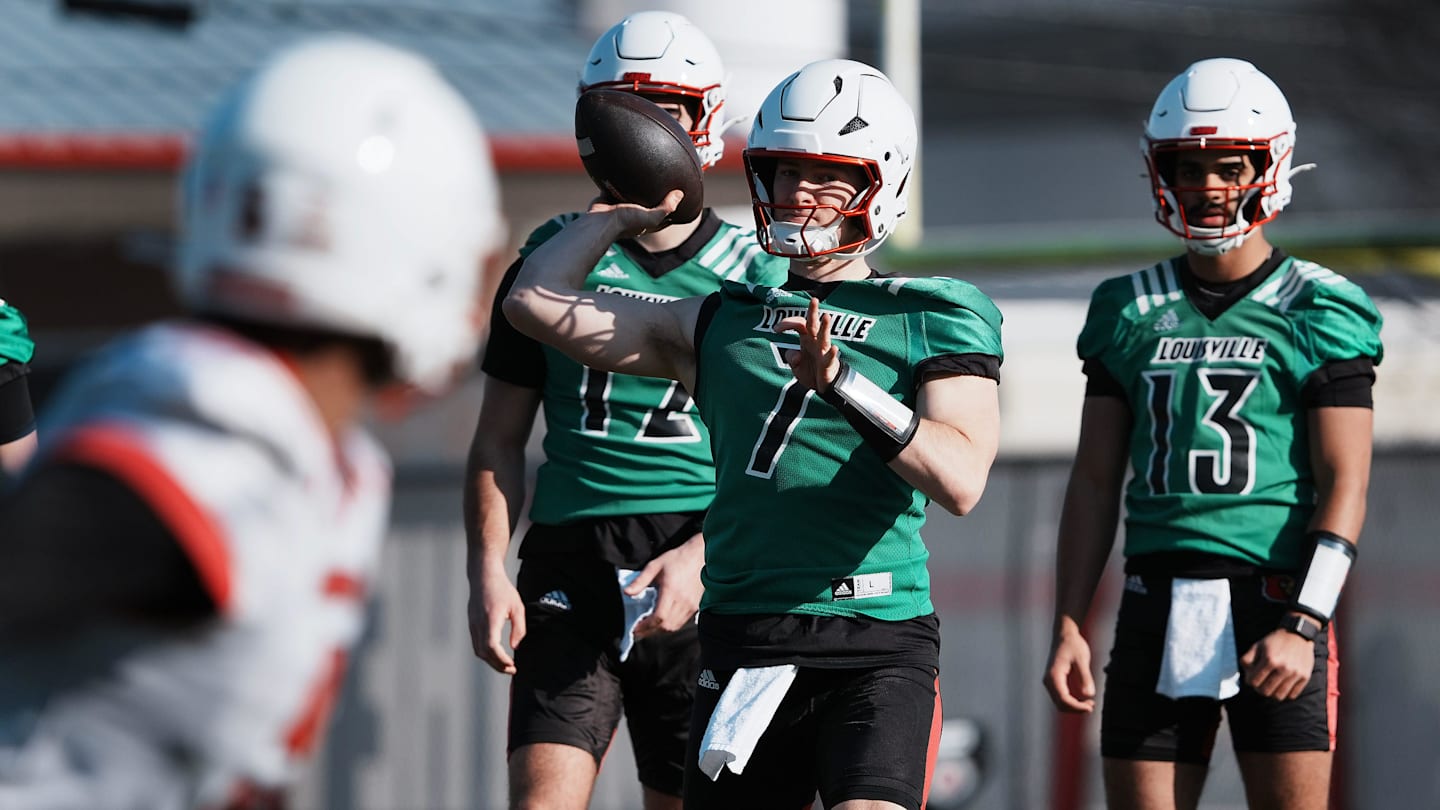 Louisville football post spring transfer portal roster predictions