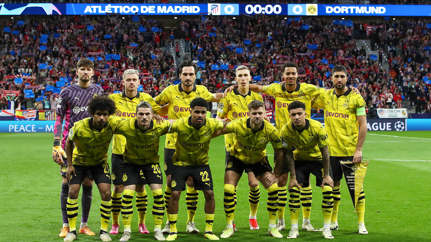 Expected Borussia Dortmund lineup for second leg vs Atletico Madrid