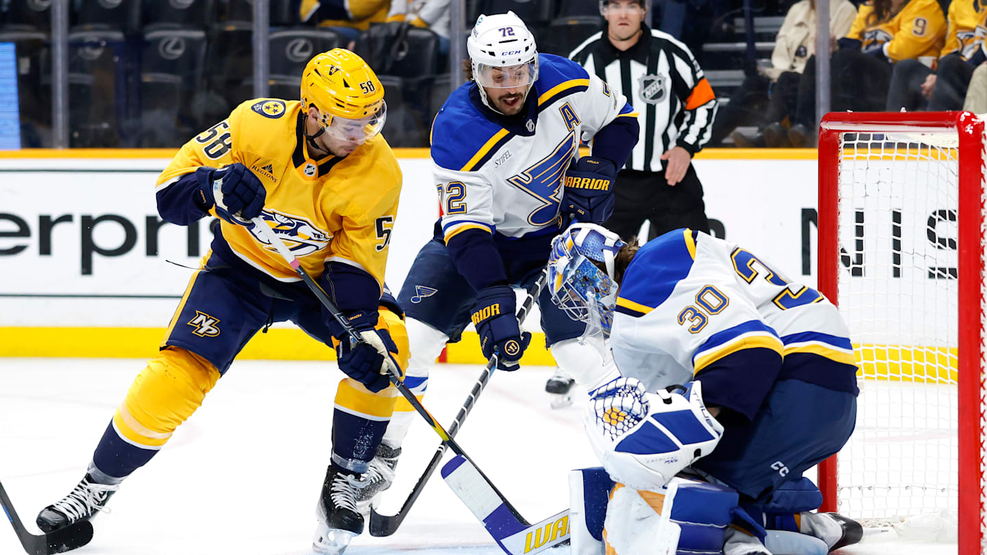 St Louis Blues Strike Down the Nashville Predator 4 to 1