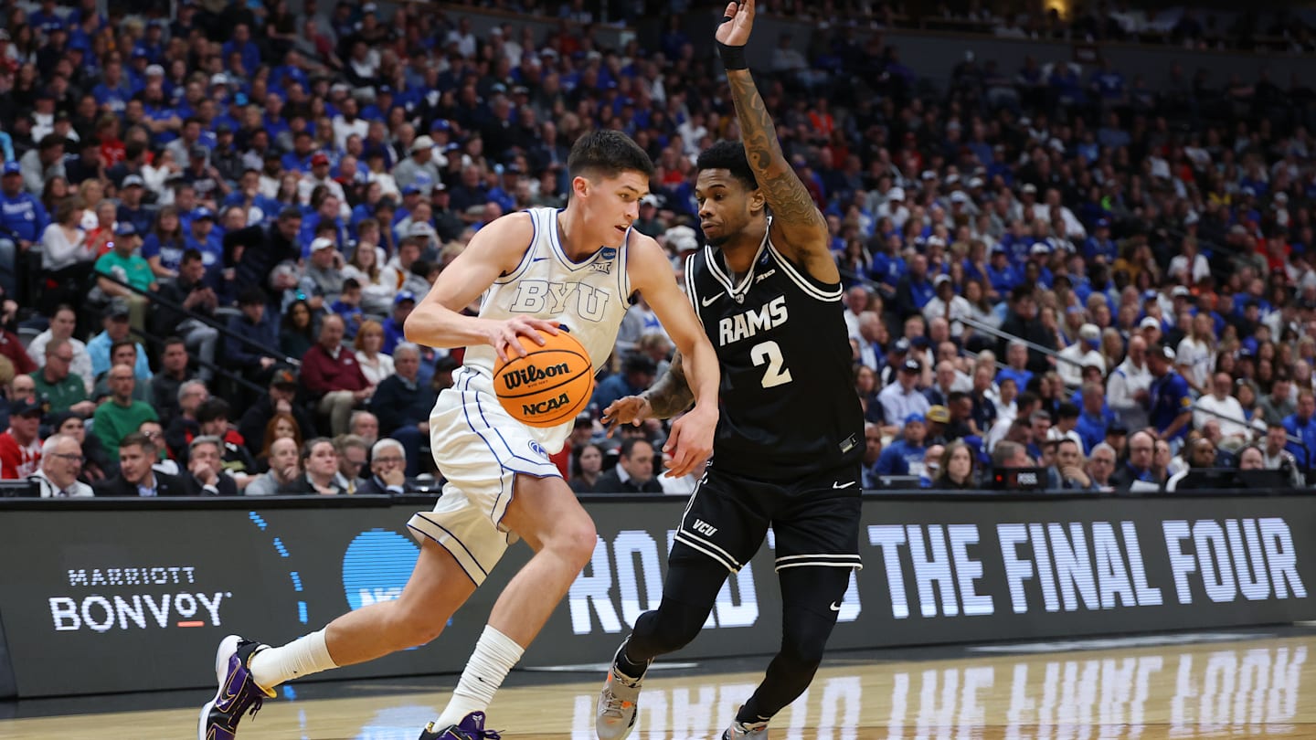 BYU freshman Egor Demin officially arrived in his NCAA Tournament debut