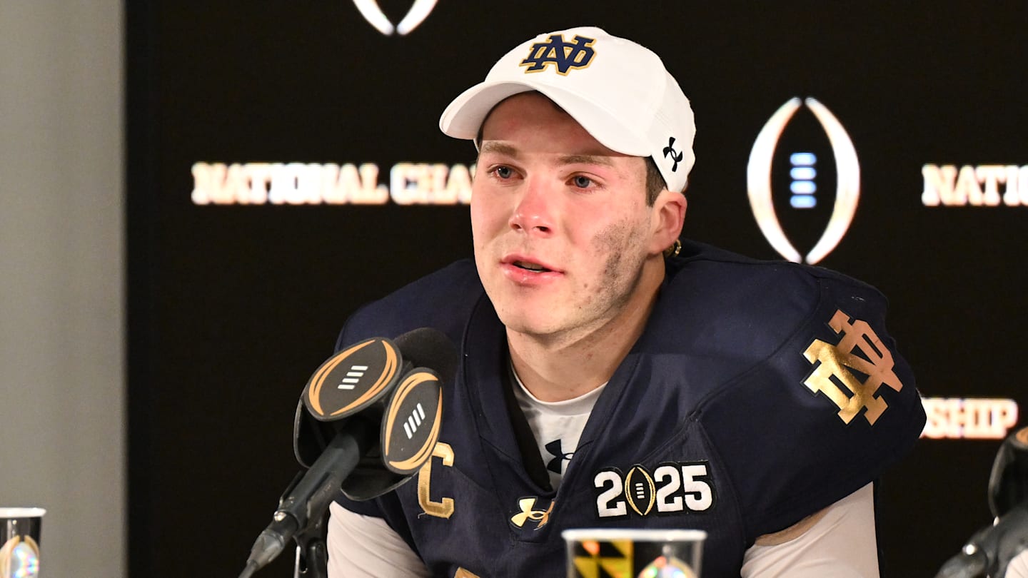 Did Notre Dame's Riley Leonard run out of gas after the first drive on ...