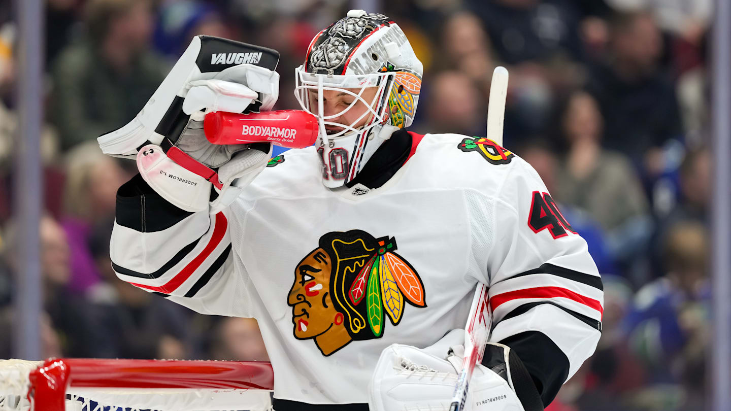 How Soderblom's new deal could impact the Blackhawks goaltending depth chart