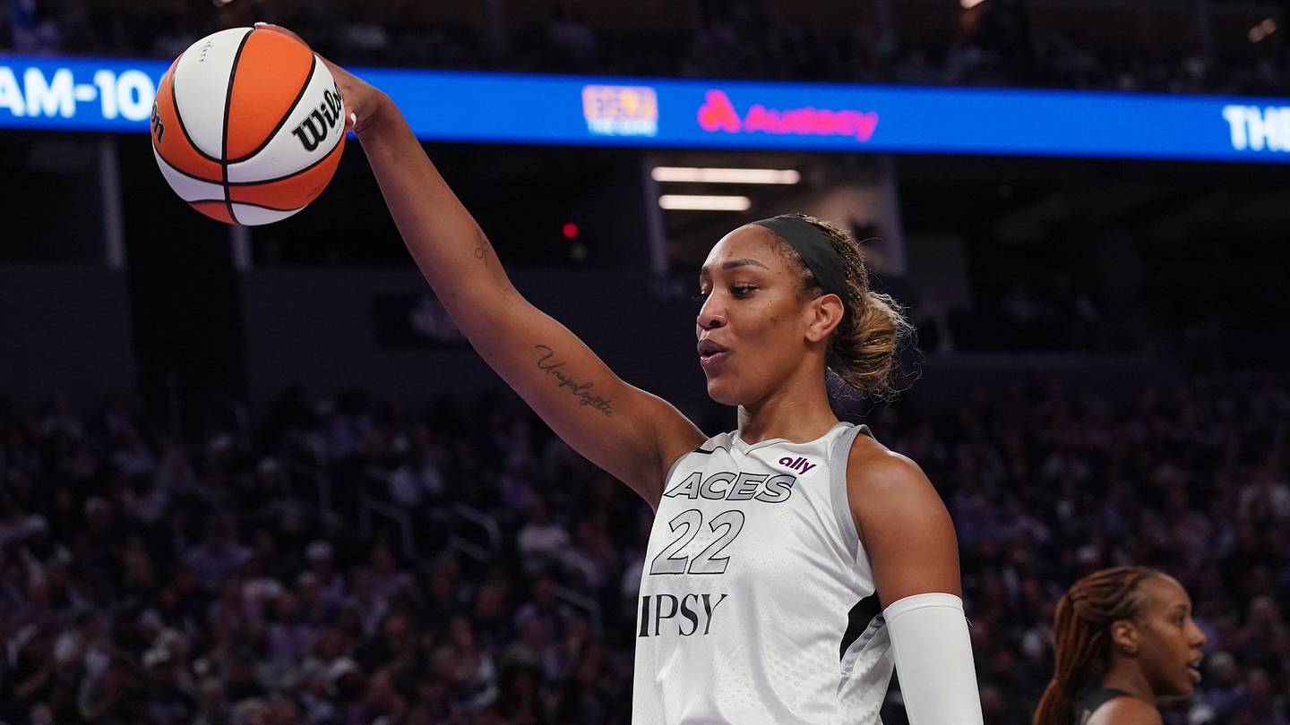 A'ja Wilson powers Aces to bounce back win over Golden State