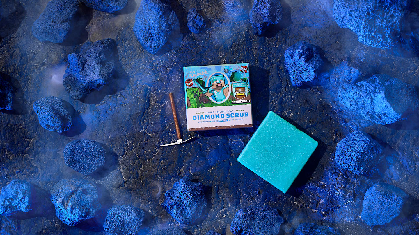 Dr. Squatch Unveils New Diamond Soap For Minecraft Fans