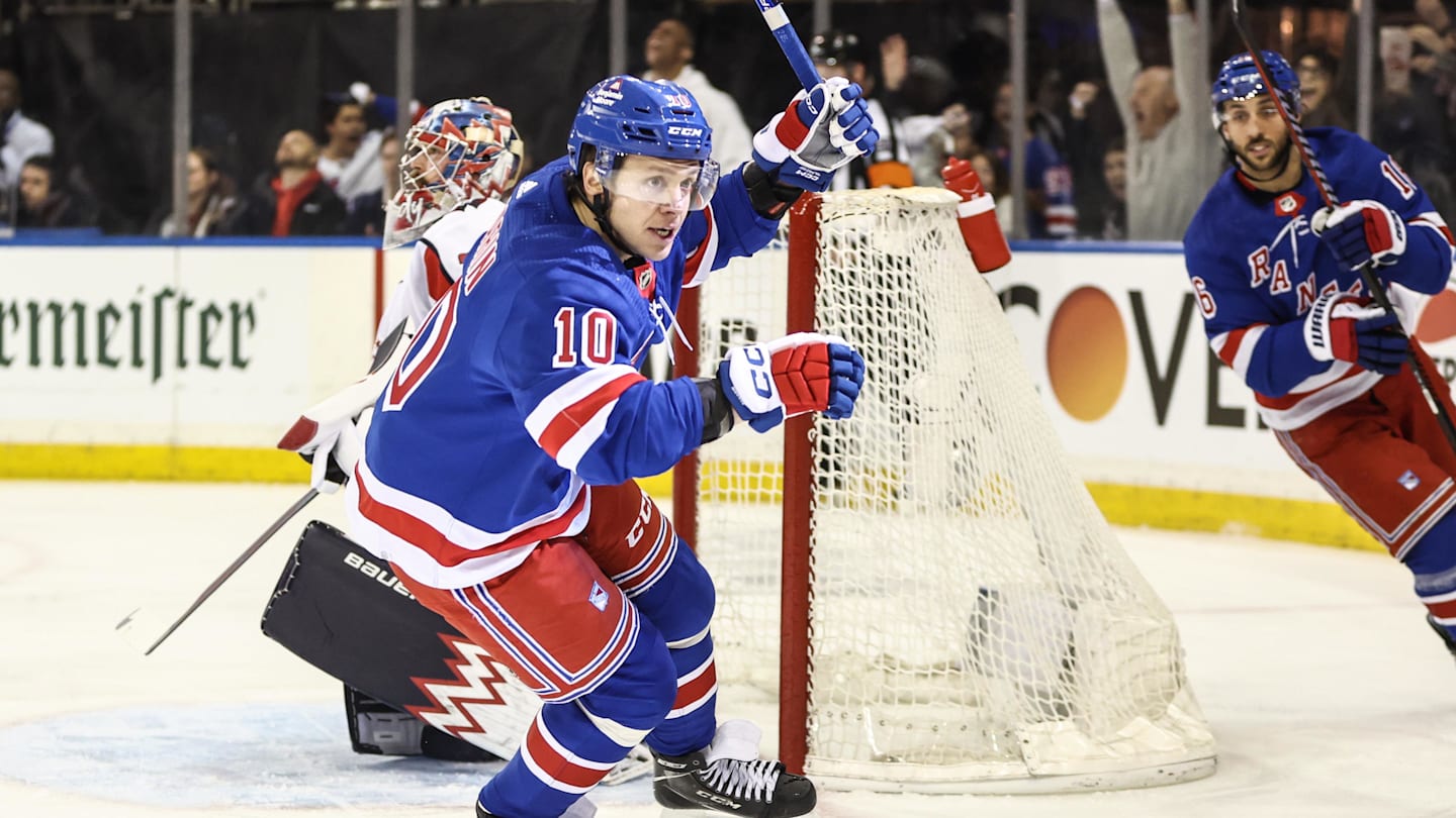 New York Rangers win Game One of the First Round Series against the ...