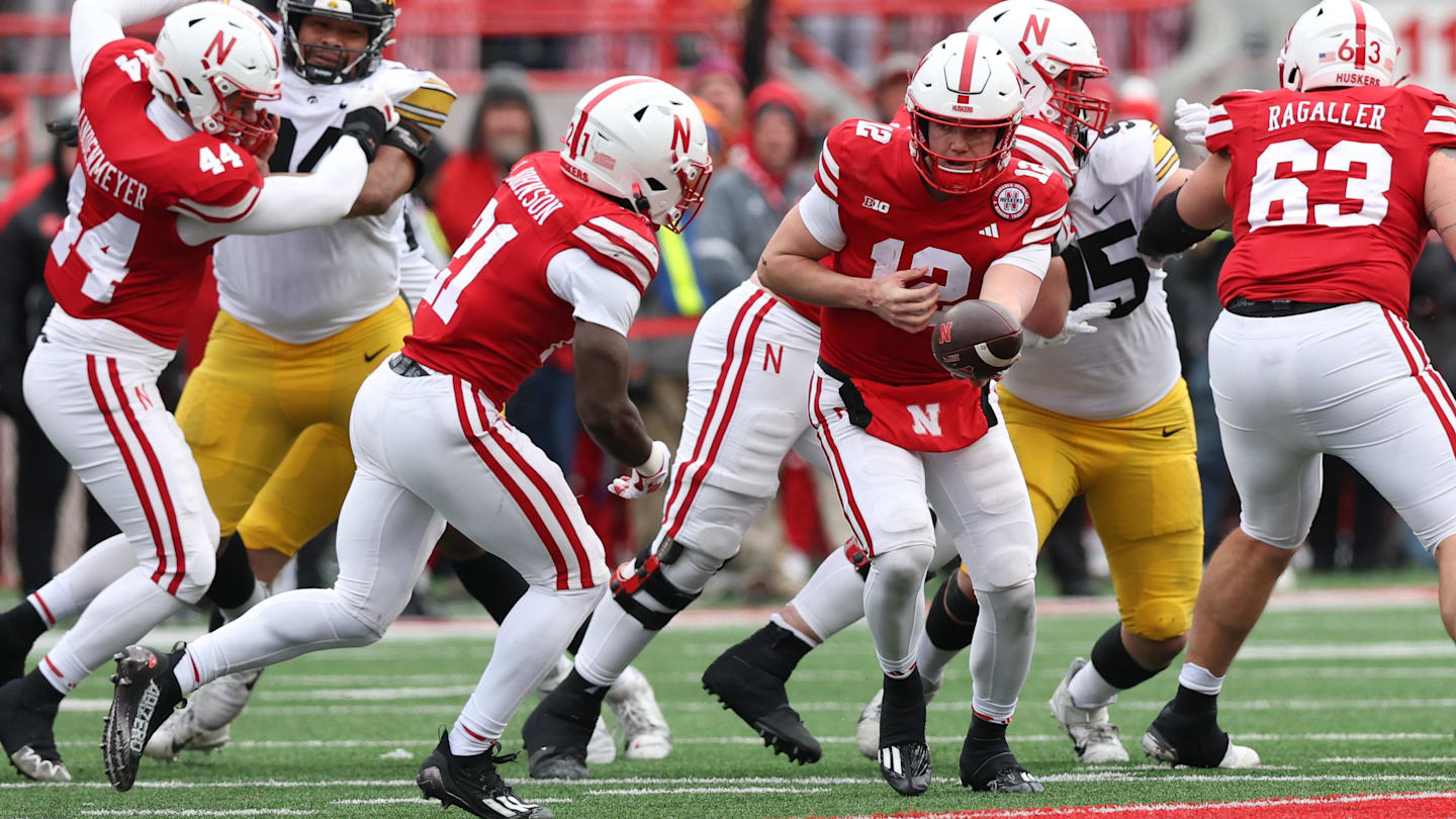 Bowl eligible Nebraska football opens as slight dog vs Iowa Hawkeyes