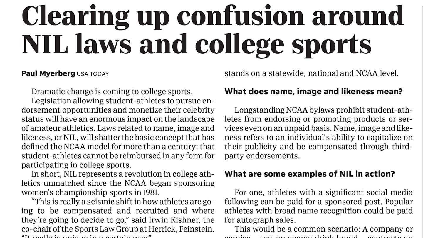 The issues with NIL and a few possible solutions for college football