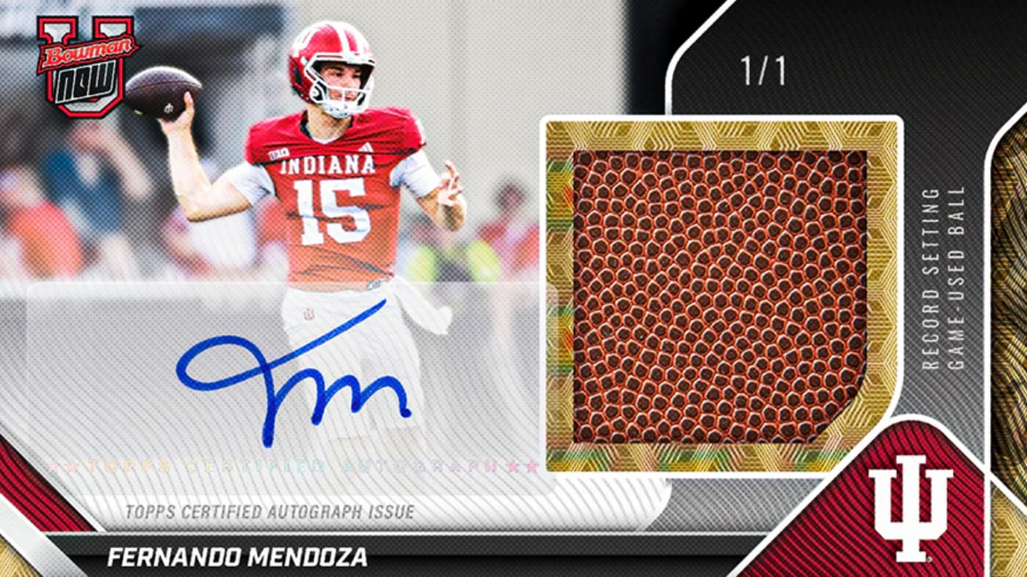 Fernando Mendoza record-setting football featured in special-edition Topps cards