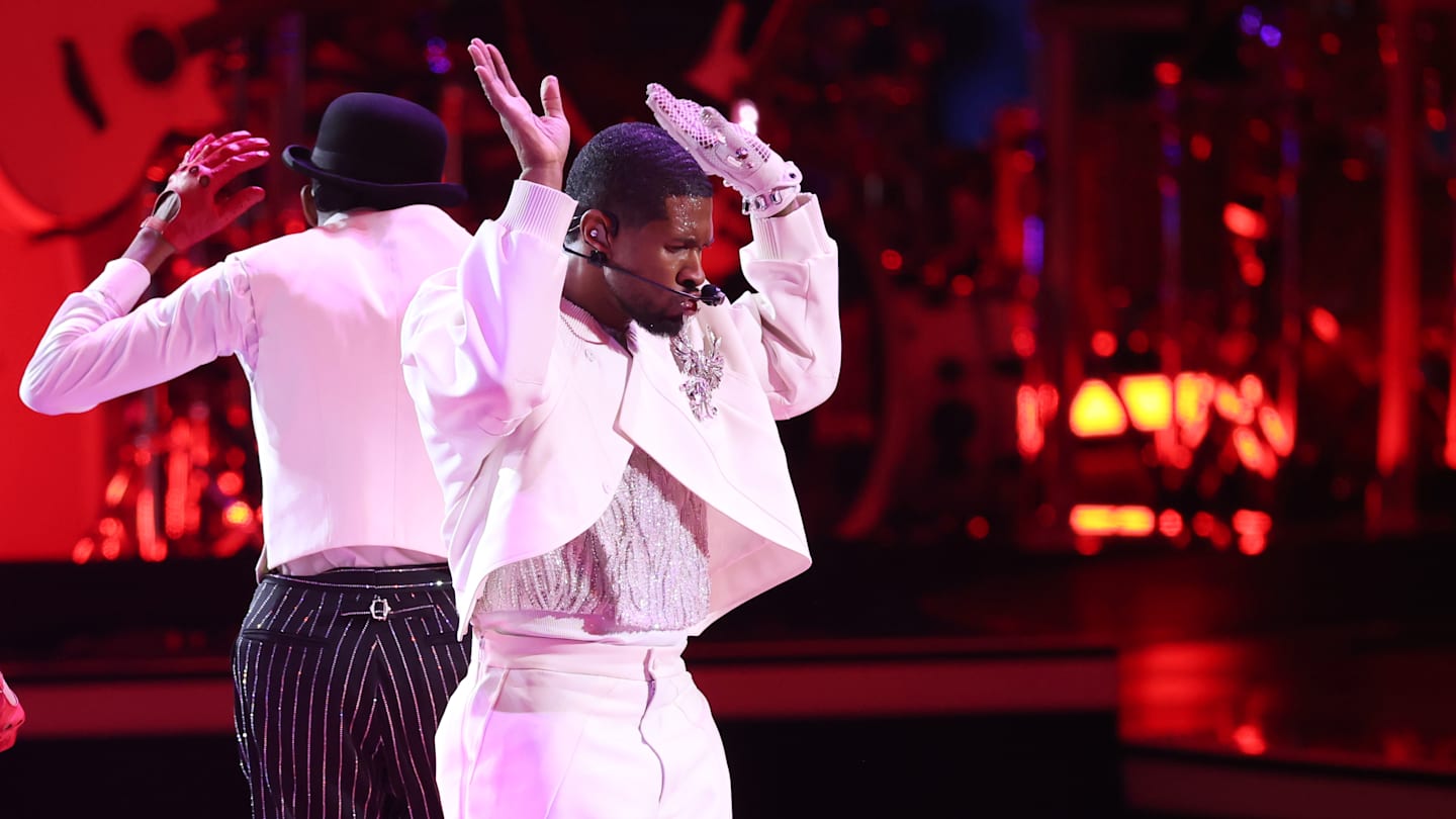 Usher starts slow but finishes strong during Super Bowl LVIII halftime show