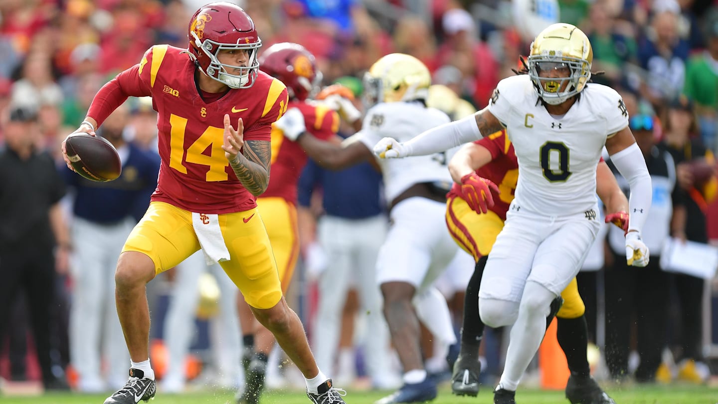 Notre Dame football defensive star Xavier Watt's USC performance draws ...