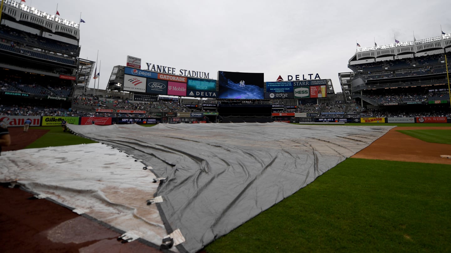Rays-Yankees rain delay: Rain delay updates, weather forecast from ...