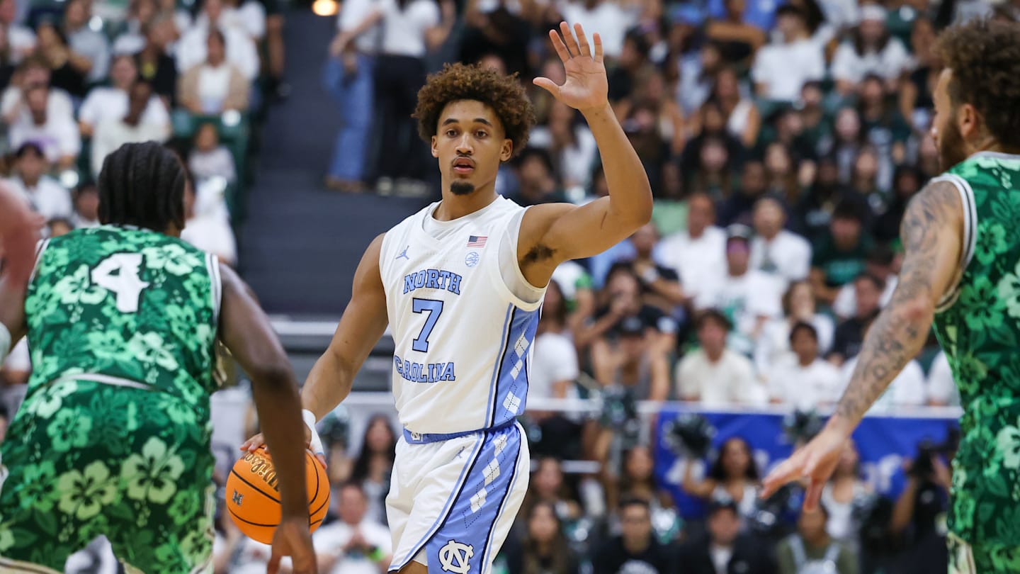 UNC Basketball's backcourt shines in late-night win over Hawaii