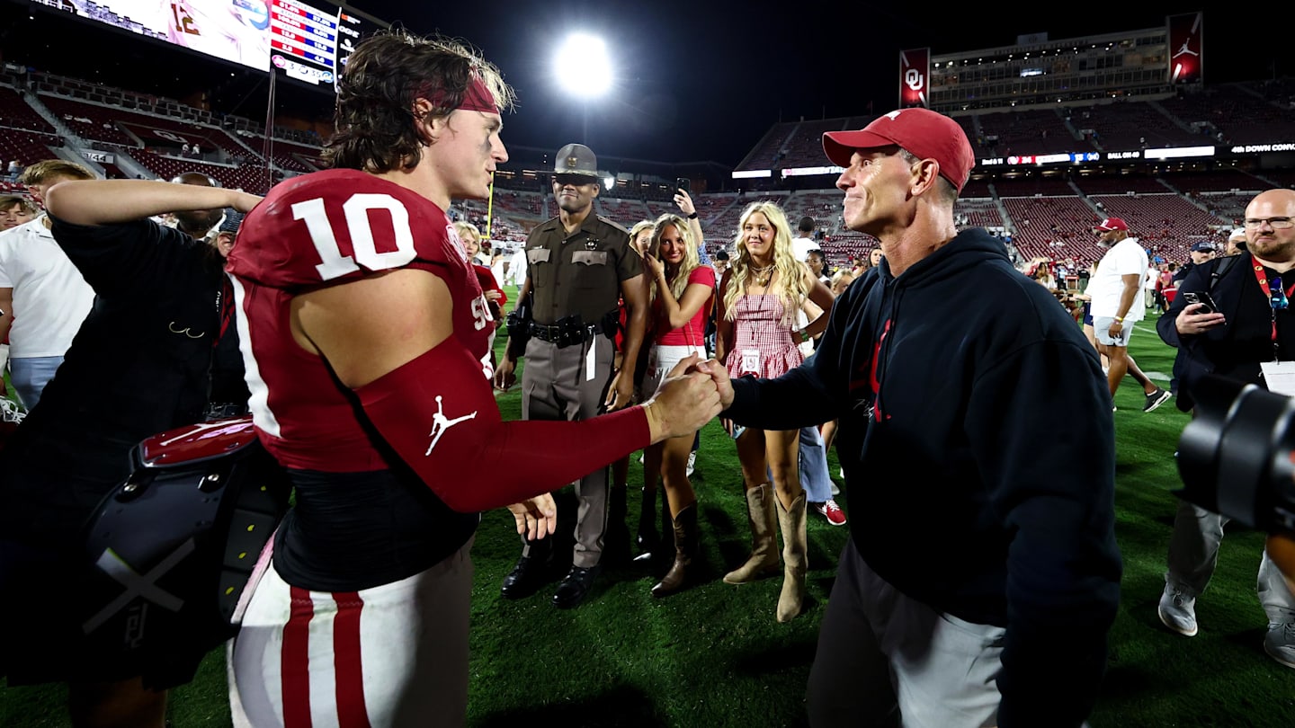 Brent Venables shuts down questions on Oklahoma QB John Mateer’s injury