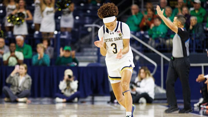 Hannah Hidalgo set incredible Notre Dame history in the win over Bellarmine