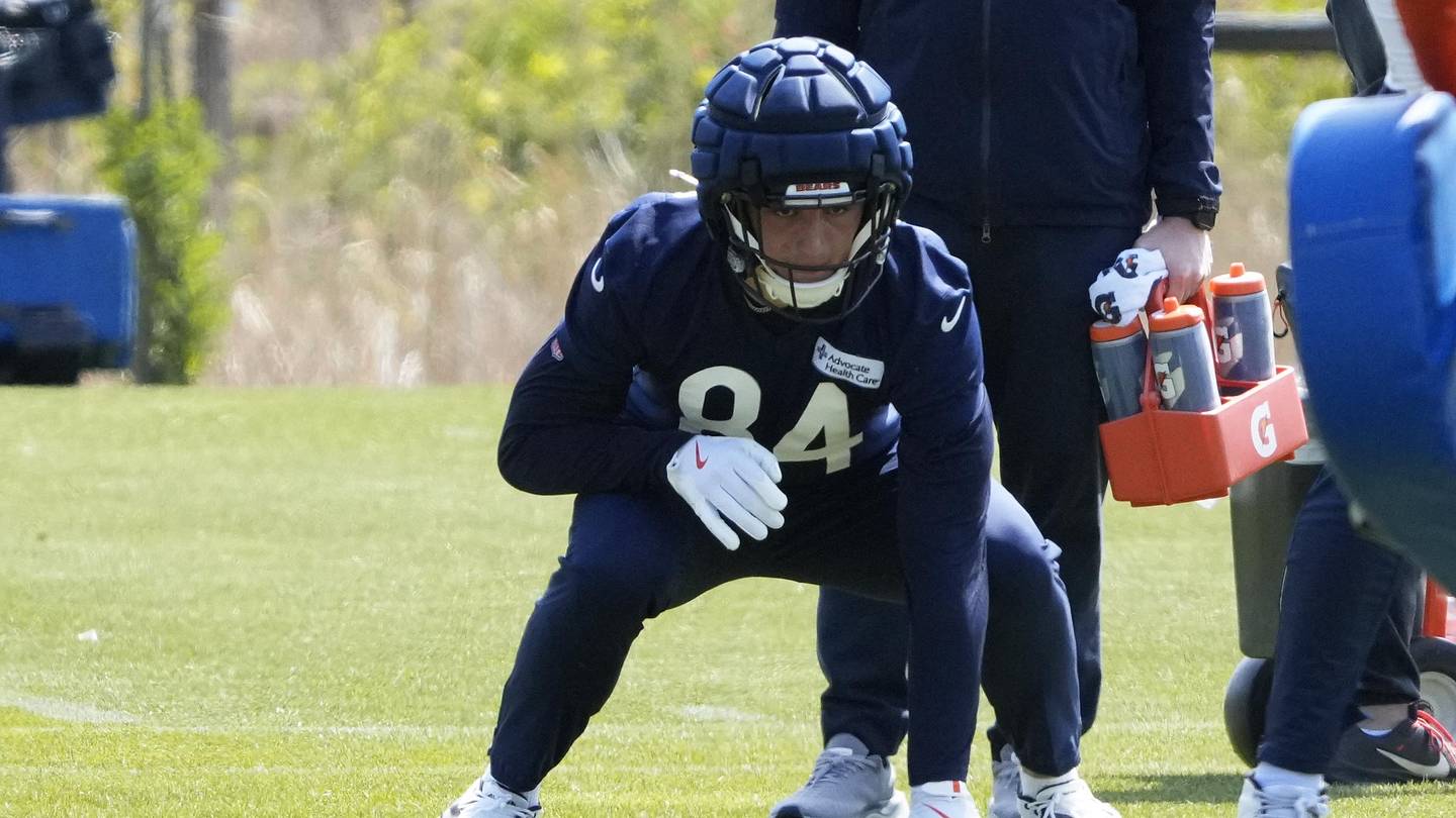 WATCH: Colston Loveland making plays at Bears 2025 training camp