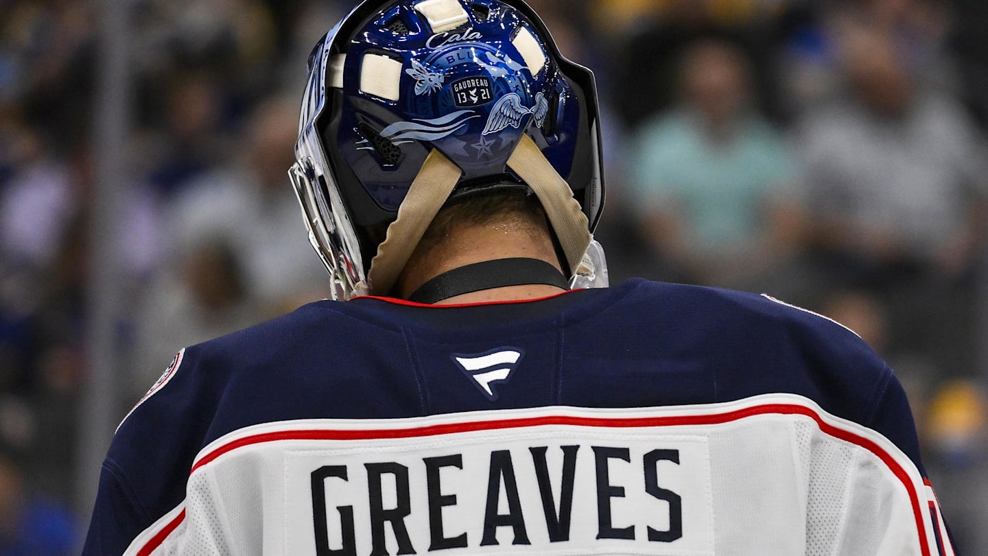 Jet Greaves is the answer in net for the Columbus Blue Jackets in 2025-2026