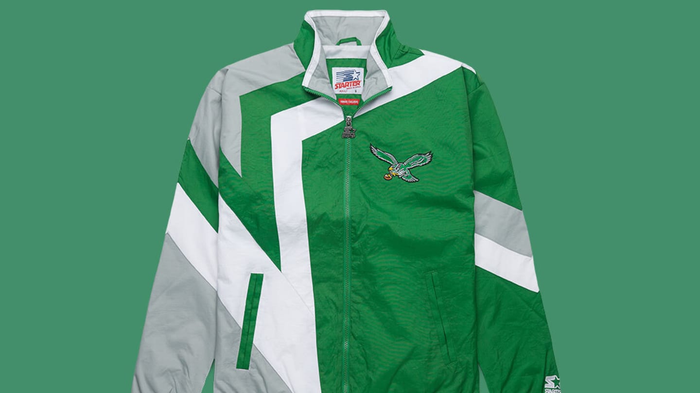 Zip up the ultimate Philadelphia Eagles throwback jacket