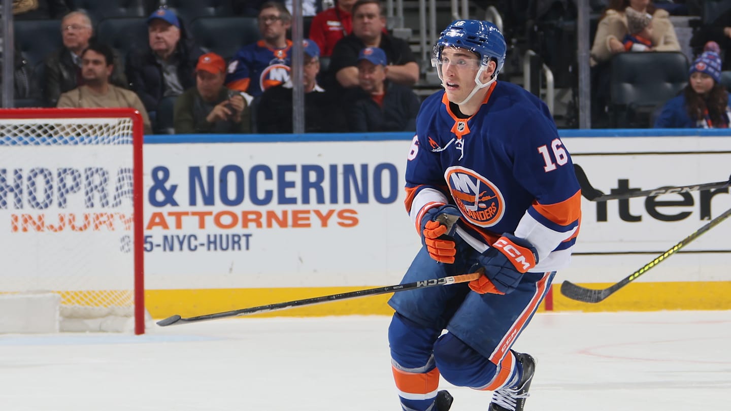 Marc Gatcomb's parents attending their second NHL debut for the NY ...