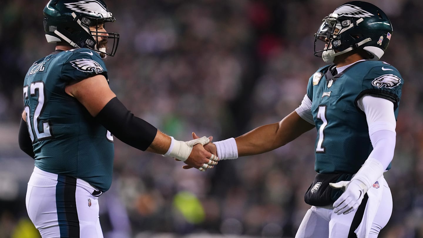 Jason Kelce and Jalen Hurts discuss a new season and new Eagles center