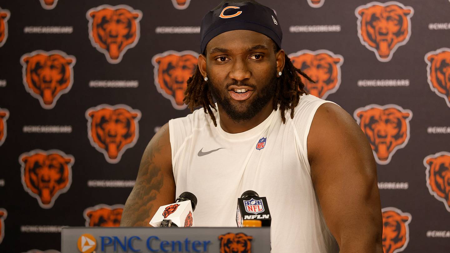 Bears' second-round pick is back at practice for first time since early ...
