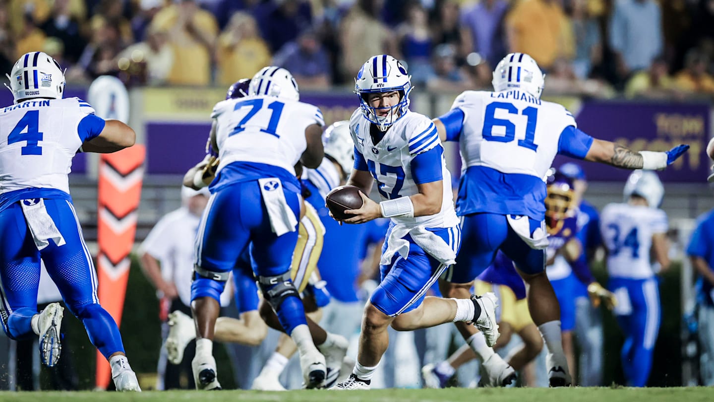 How BYU QB Bear Bachmeier Stacks Up Against Big 12 Peers After Three Starts
