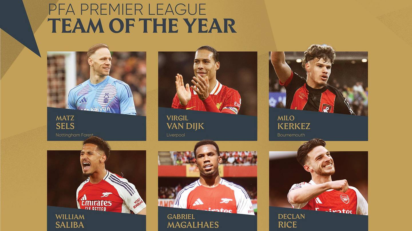 PFA Team of the Year Winners 2025: Premier League, Championship, League ...