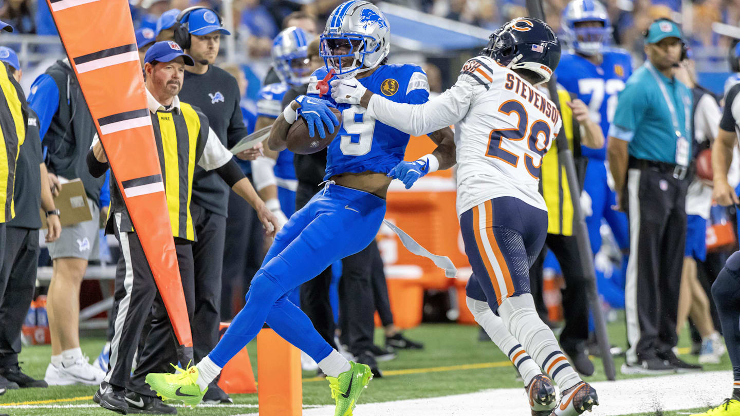 Bears cornerback draws fine for instigating Jameson Williams penalty