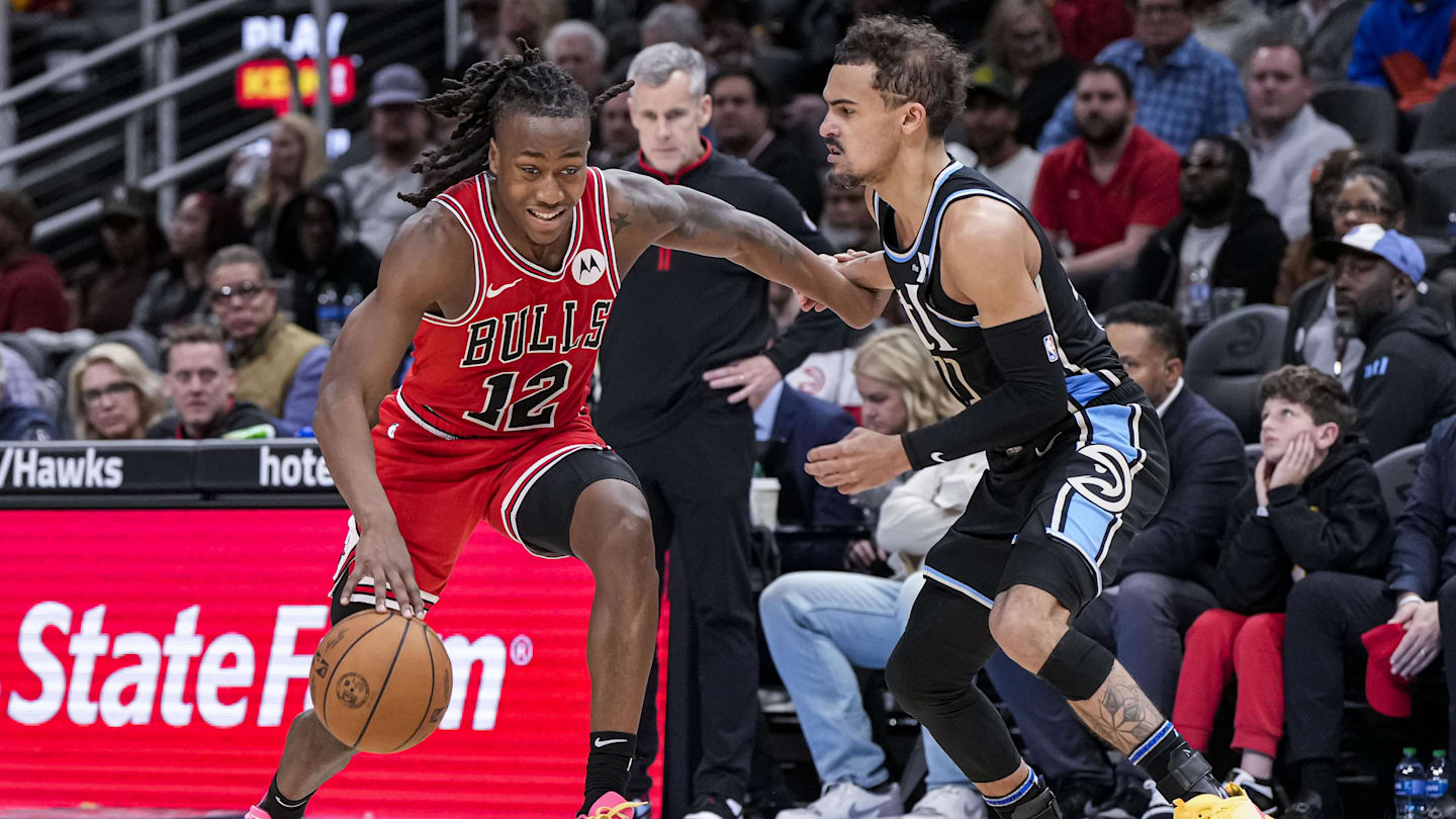 Ayo Dosunmu and Trae Young Get Into It During Bulls' Comeback Win Over ...