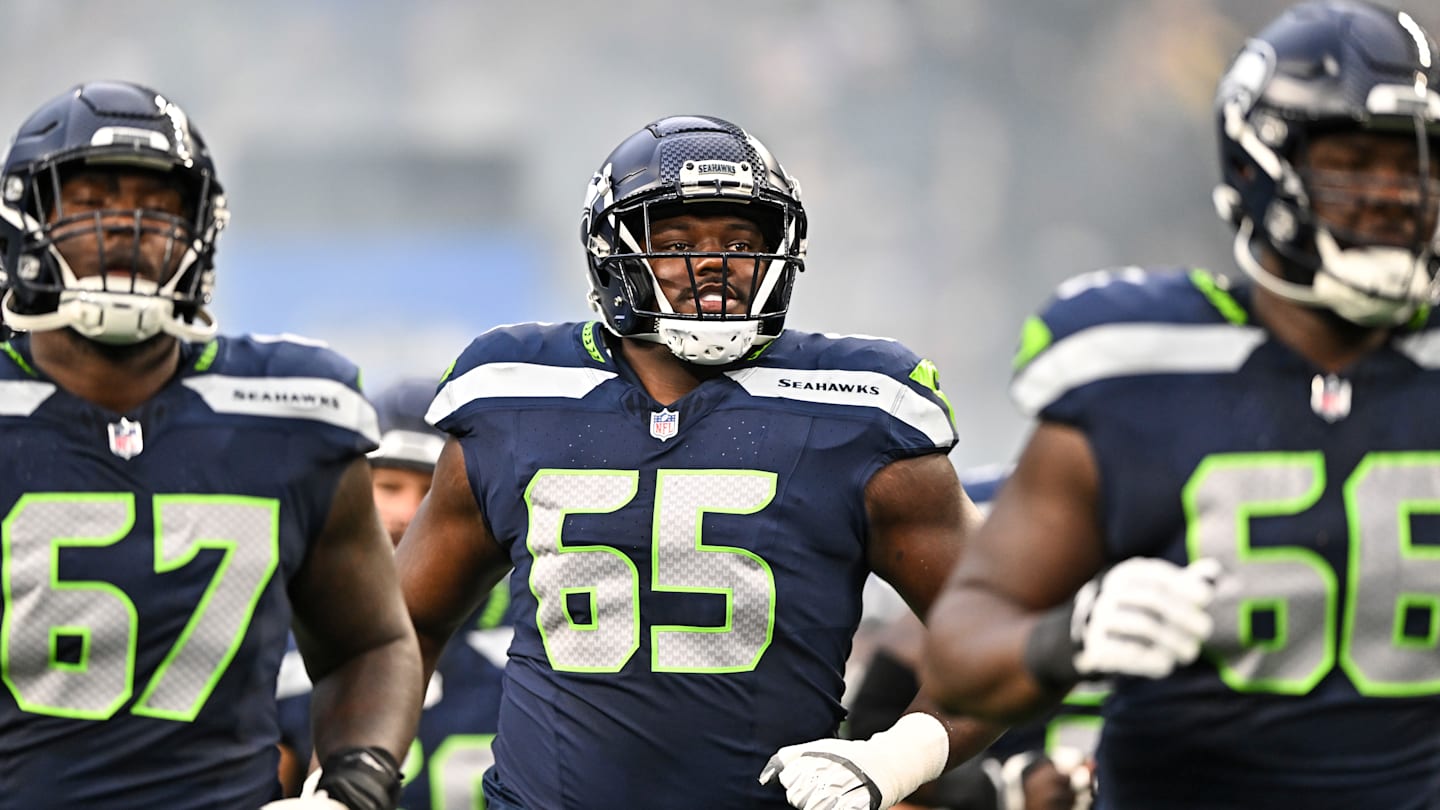 Seahawks right tackle Michael Jerrell just a fish swimming against the ...
