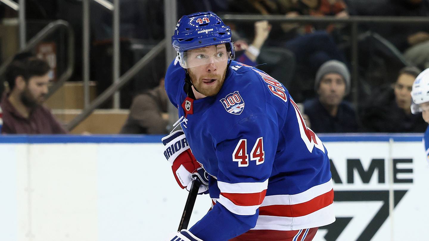 Vladislav Gavrikov steps up on both sides of the ice as Rangers snap ...